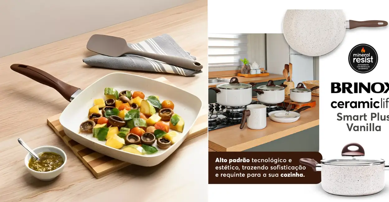 Conjunto de Panelas Brinox Ceramic Life Smart Vale a Pena?